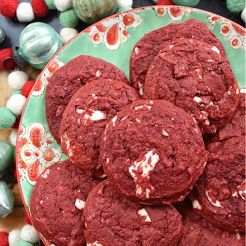 Square 500 – White Chocolate Red Velvet Cake Mix Cookies | Faith, Hope ...