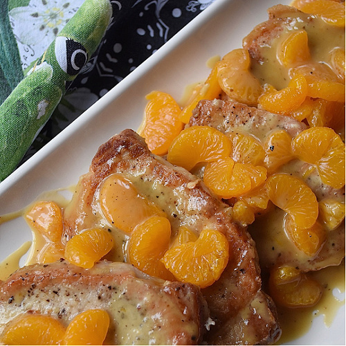 Mandarin Orange Honey Mustard Pork Chops Square