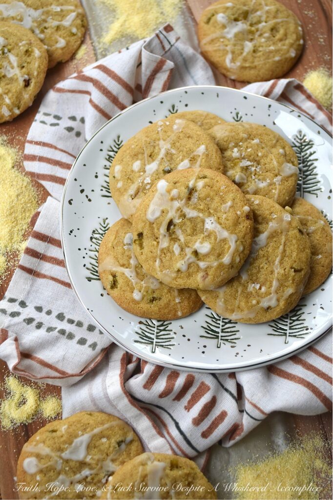 Jalapeño Yellow Cornmeal Brown Sugar Cookies
