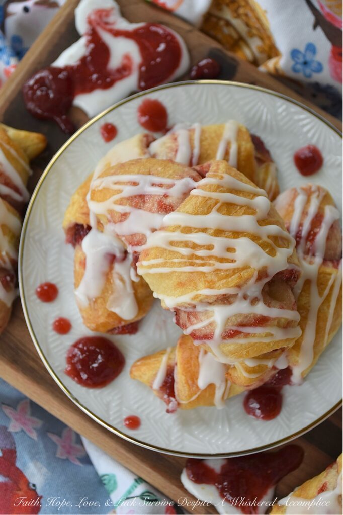 Raspberry Irish Whiskey Jam-Filled Crescent Rolls