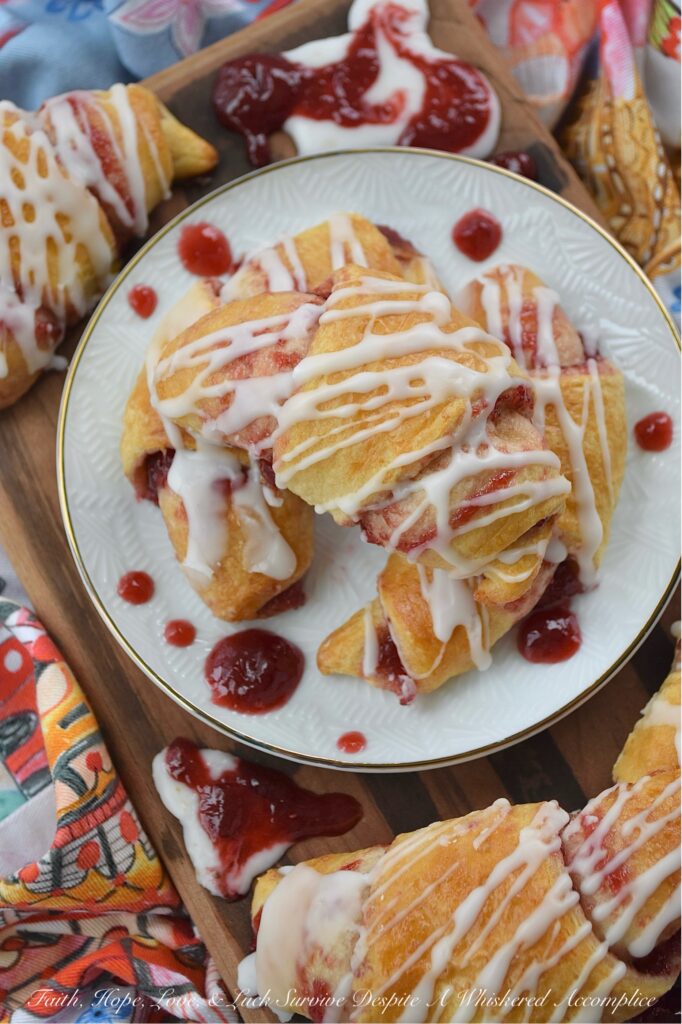 Raspberry Irish Whiskey Jam-Filled Crescent Rolls