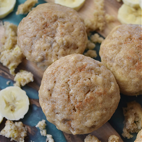 Square 500 – Simple Banana Muffins (2 Bananas = 6 Muffins) | Faith ...